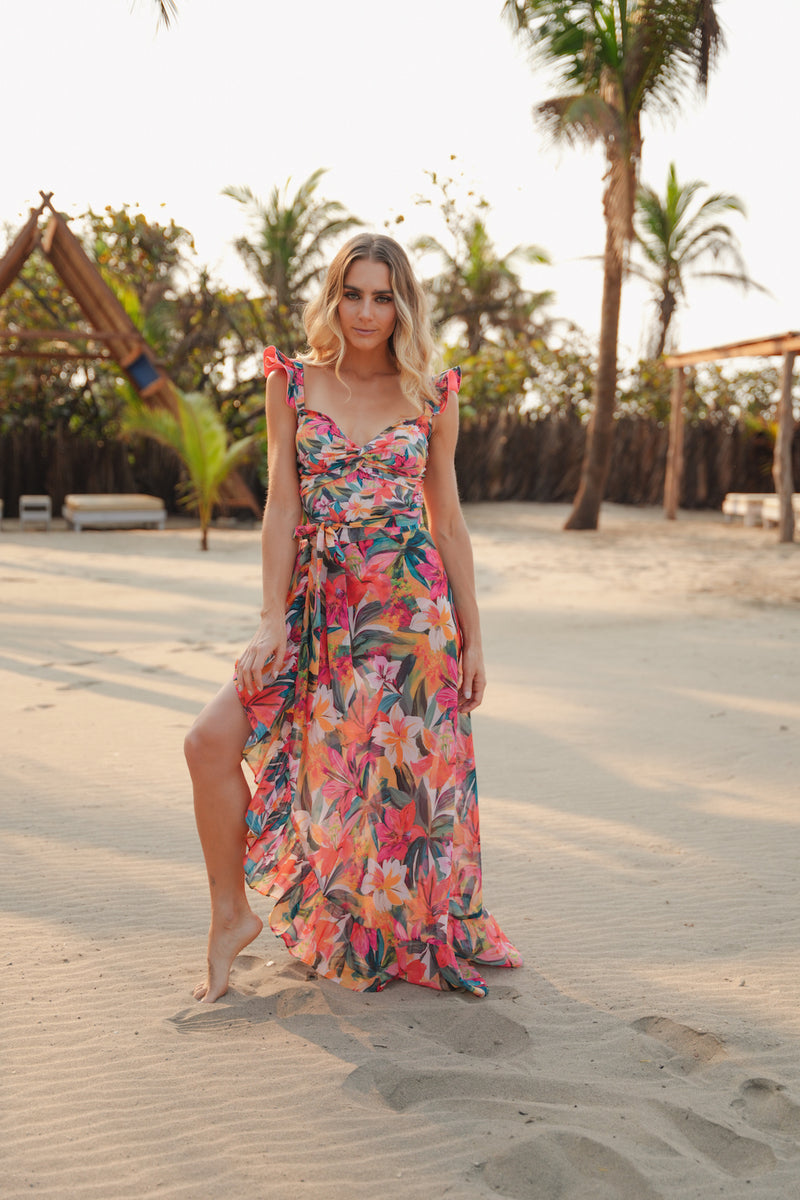 Salida de playa dama falda Cayena – Playa Bendita Swimwear