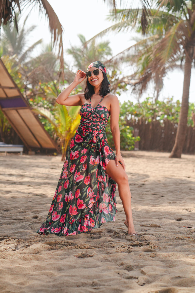 Salida de playa dama falda Tulipán – Playa Bendita Swimwear