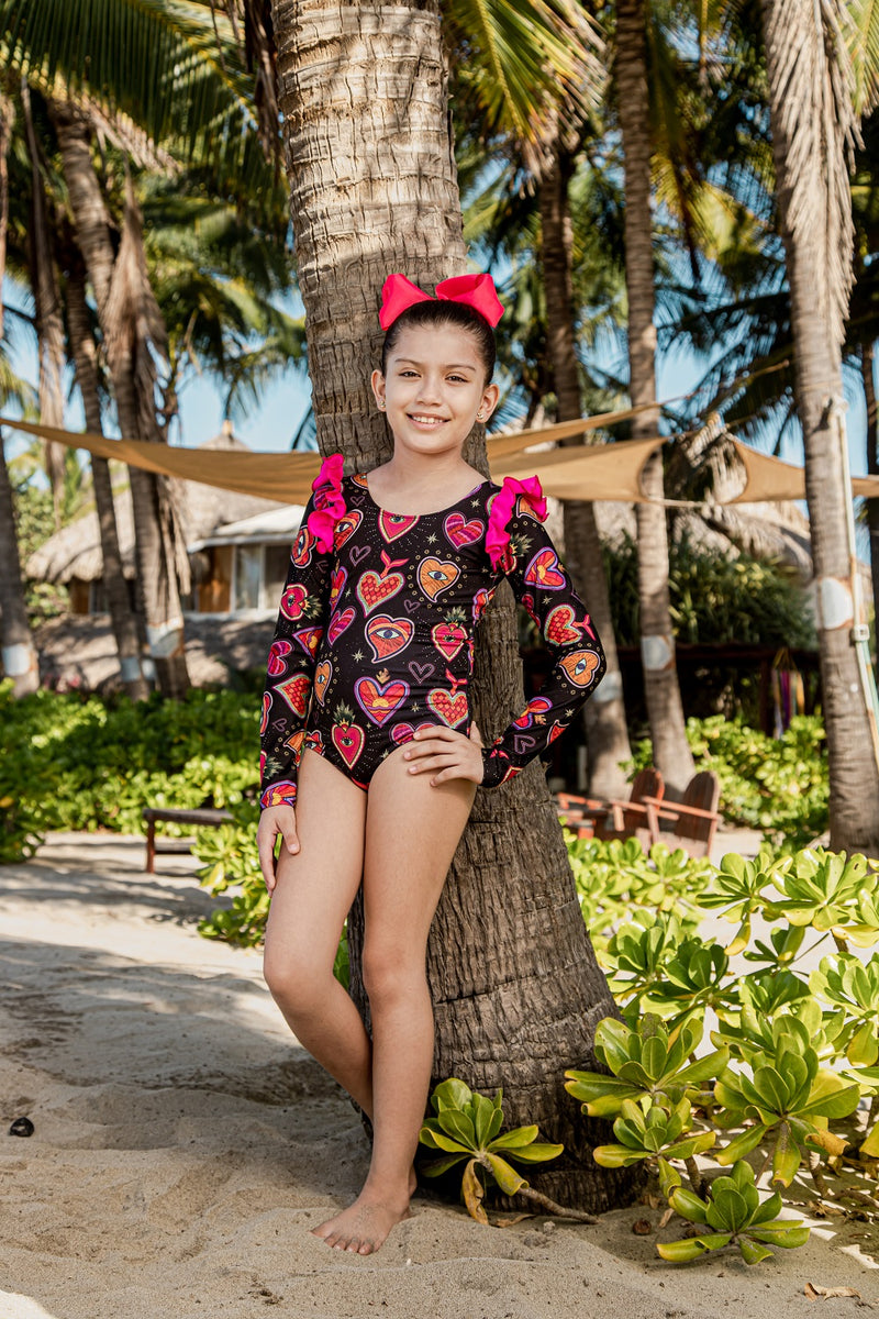 Traje de baño niña Milagritos mexicanos – Playa Bendita Swimwear